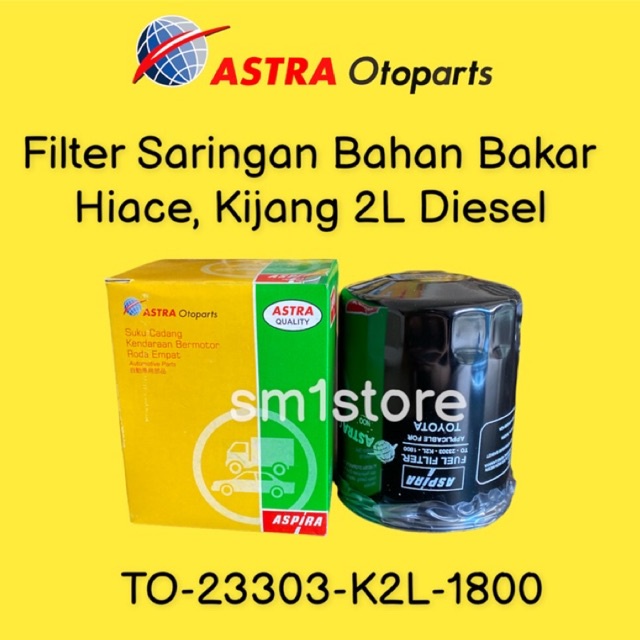 Jual Filter Saringan Solar Hiace, Kijang 2L Diesel Aspira 23303-K2L ...