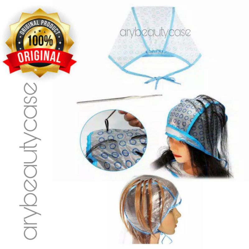Jual Topi highlight rambut alat cat rambut semir bleaching magicap ...
