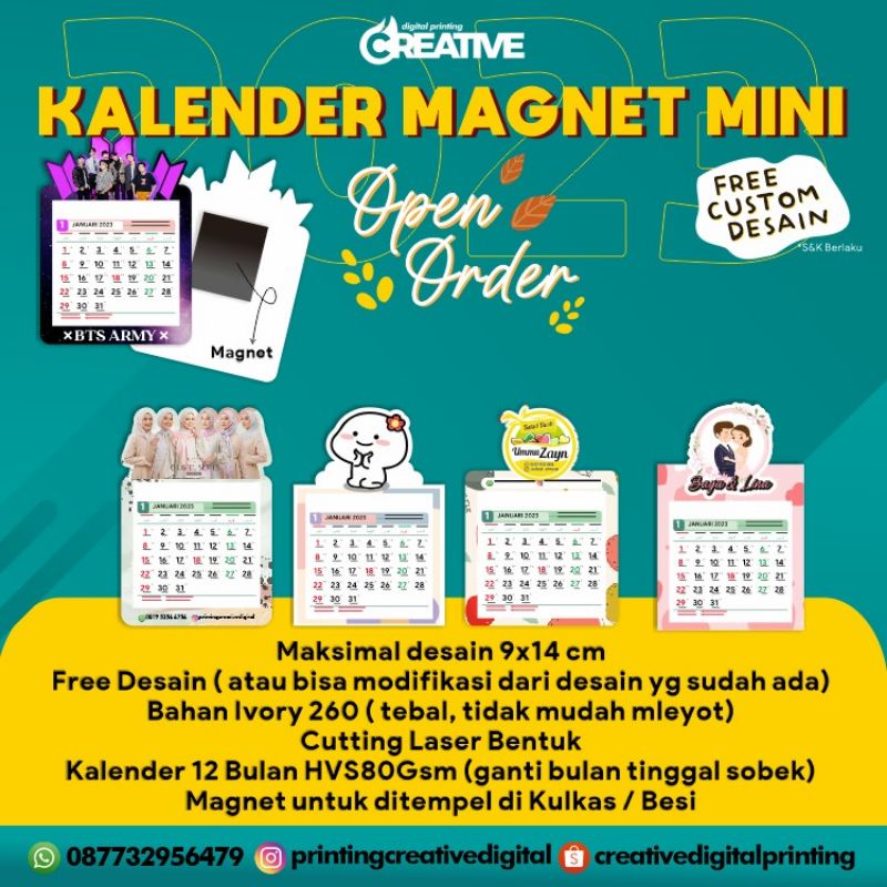 Jual Kalender Magnet / Kalender Unik 2024 | Shopee Indonesia