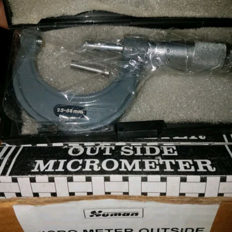 Jual Out Side Micrometer Jarak 25 - 50 x 0.01 - Mikrometer Luar Micro ...