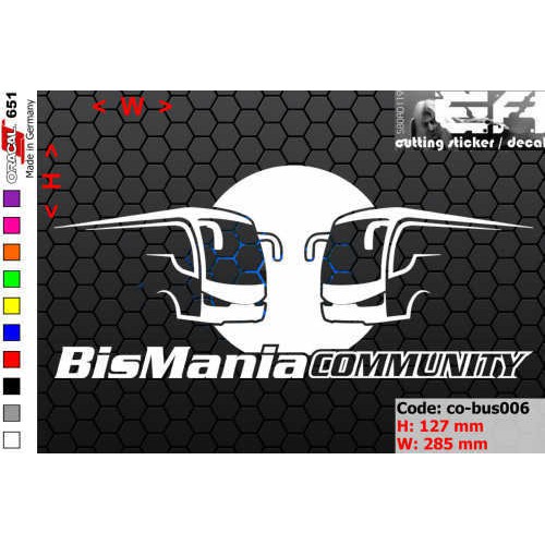 Jual ea cutting sticker / decal Code: co-bus006 bis / bus | Shopee ...