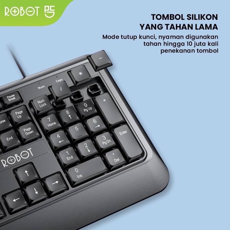 Jual ROBOT Keyboard KM2600 Set Combo Keyboard and Mouse for Komputer ...