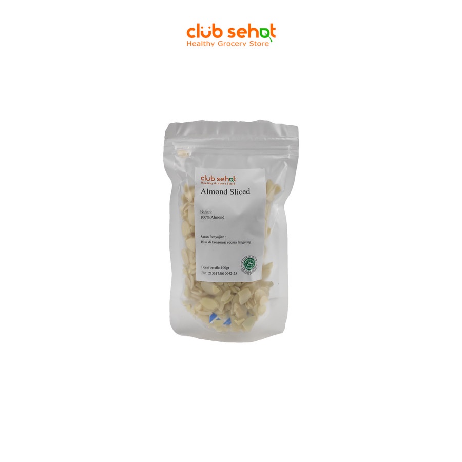 Jual Club Sehat - Almond Sliced 100gr | Shopee Indonesia