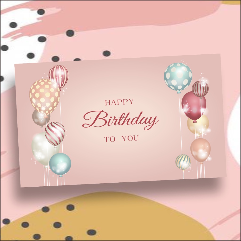Jual Kartu Ucapan Happy Birthday Ulang Tahun Ultah Greeting Card Cards ...