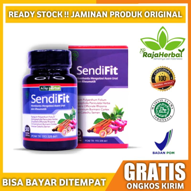 Jual 100% ORIGINAL SendiFit Obat Herbal Nyeri Sendi Saraf Kejepit Sakit ...