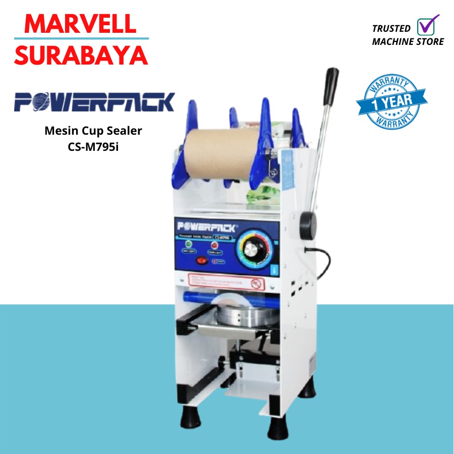 Jual Mesin Cup Sealer Segel Gelas Powerpack CS-M795i Original ...
