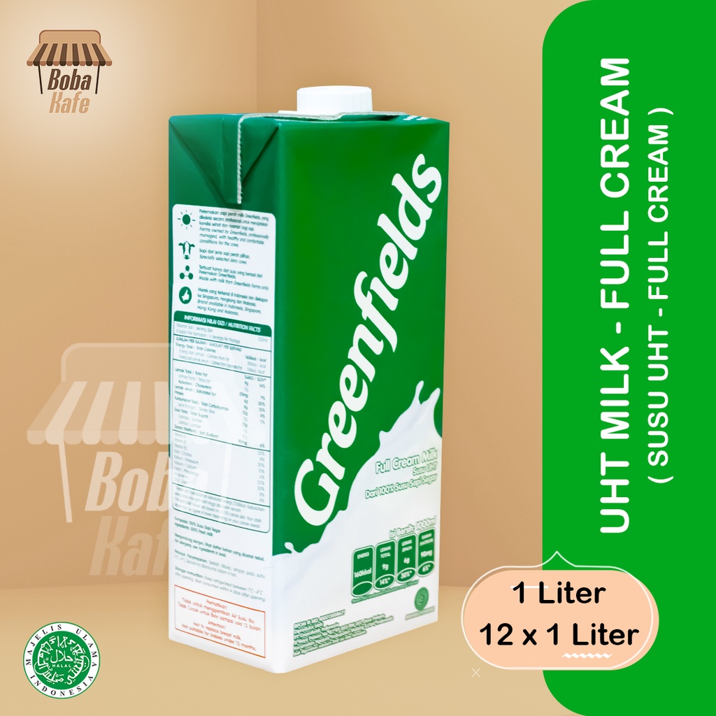 Jual Susu Greenfields UHT Milk Full Cream 950 ml - Susu UHT 950ml Lezat Bergizi dari Sapi ...