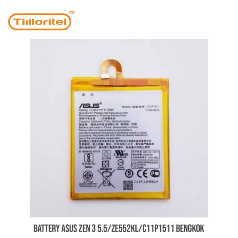 Jual BATTERY ASUS ZEN 3 5.5/ZE552KL/C11P1511 | Shopee Indonesia