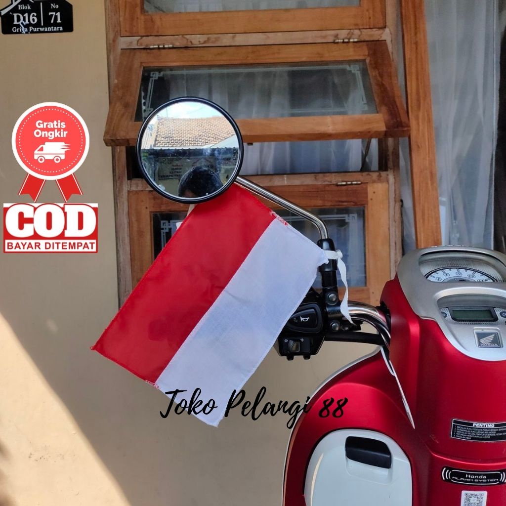 Jual Bendera Motor Merah Putih Sepeda | Bendera Indonesia Mobil ...