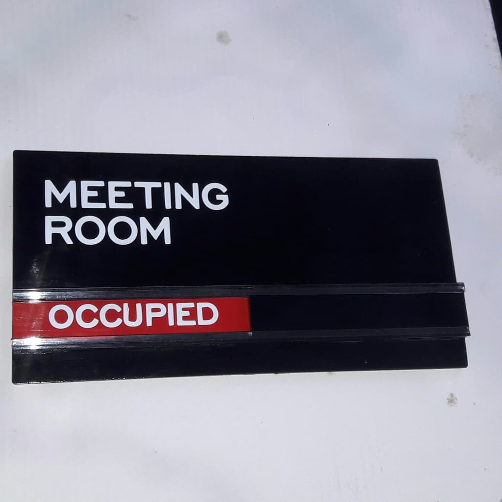 Jual Akrilik sign board gambar papan meeting room ruang meeting rapat ...