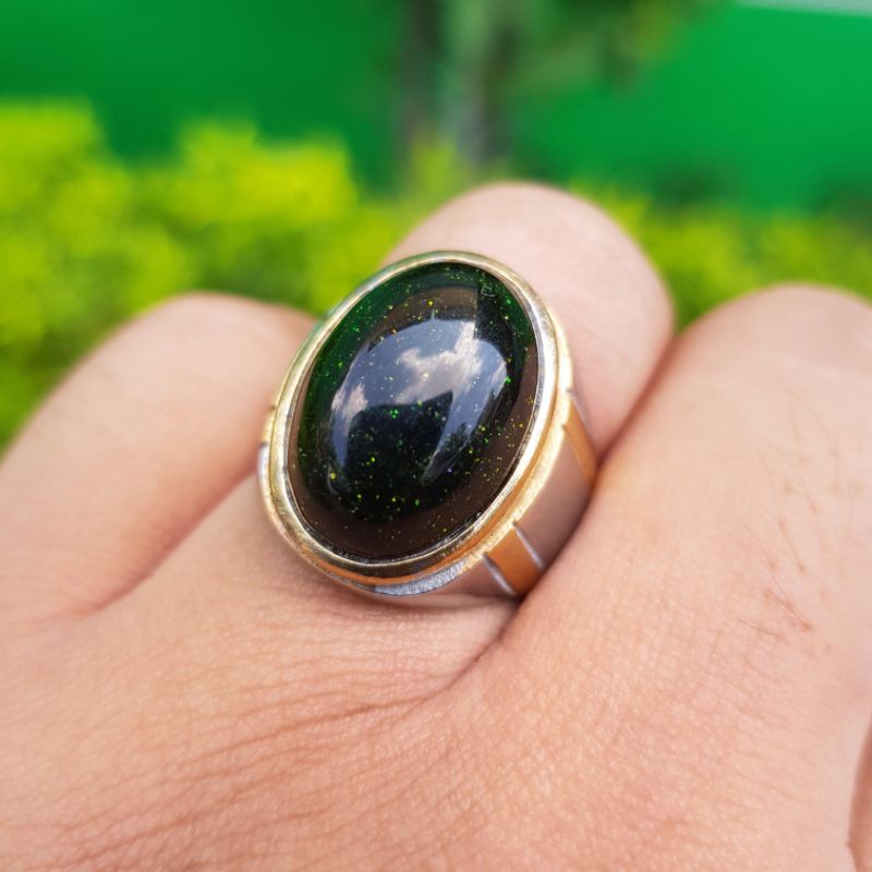 Jual BATU CINCIN NATURAL PASIR EMAS DIJAMIN BERKILAU | Shopee Indonesia