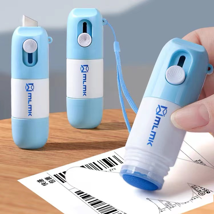 Jual Tip Ex Roll Stamp Roller Cutter 2 in 1 Refill Pelindung Penghapus ...