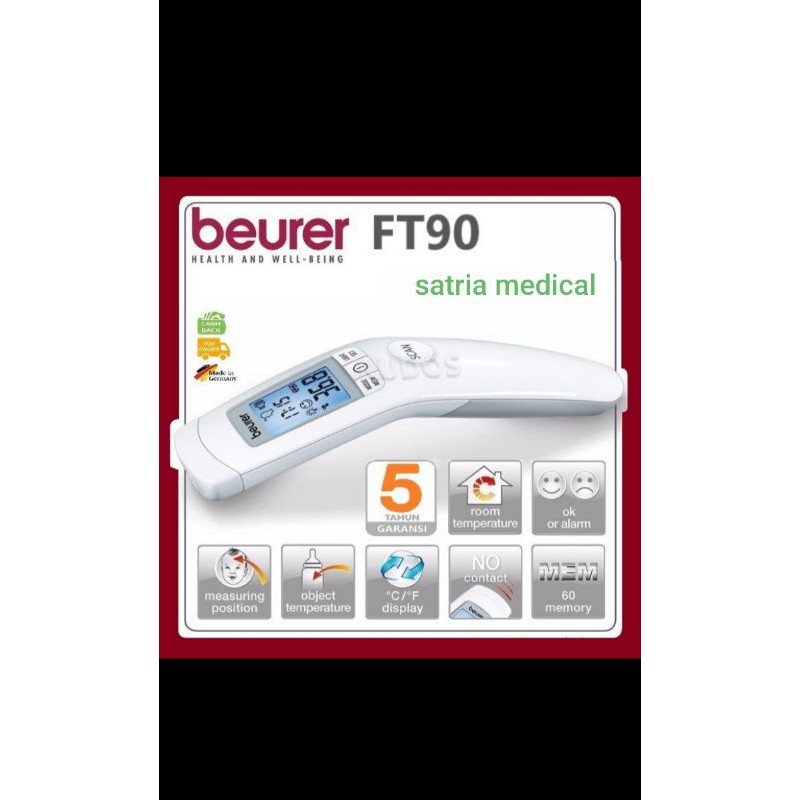Jual termometer digital non kontak ft 90 beurer | Shopee Indonesia