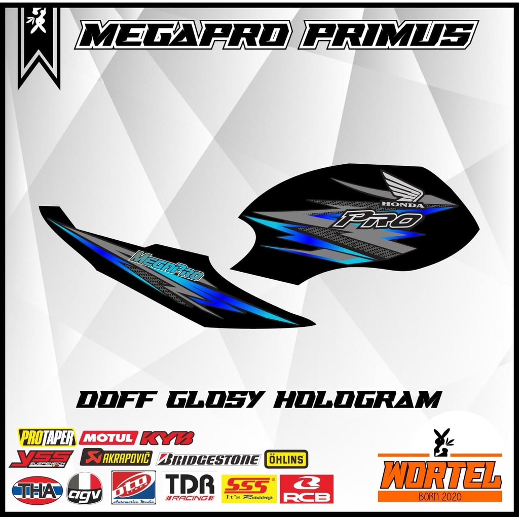 Jual Striping Hologram Megapro-Stiker Lis Decal Motor Megapro Primus ...
