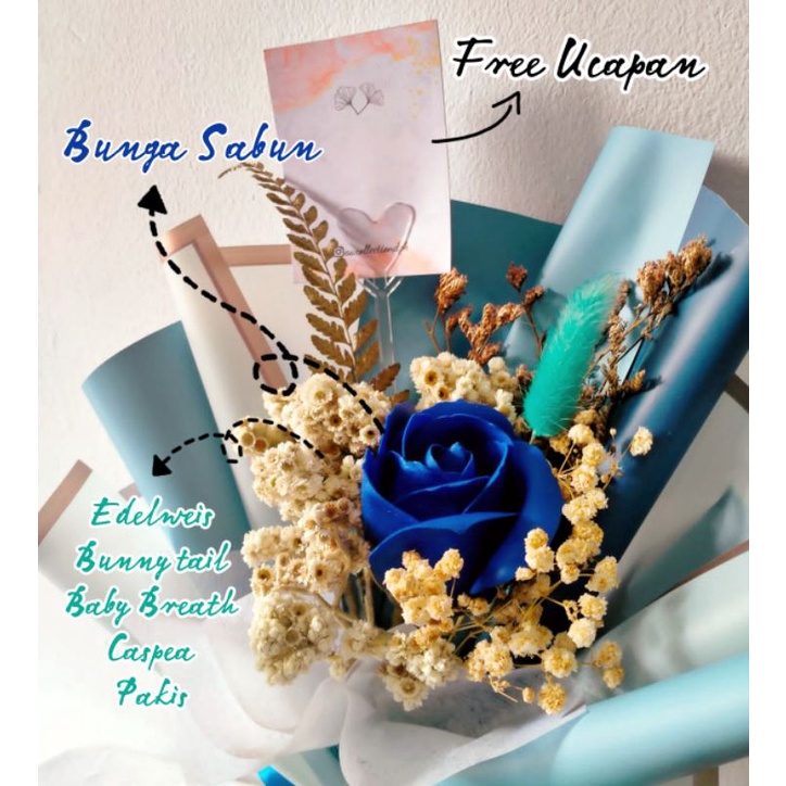 Jual SOAP FLOWER BOUQUET / BUKET BUNGA SINGLE MAWAR SABUN MIX BUNGA ...