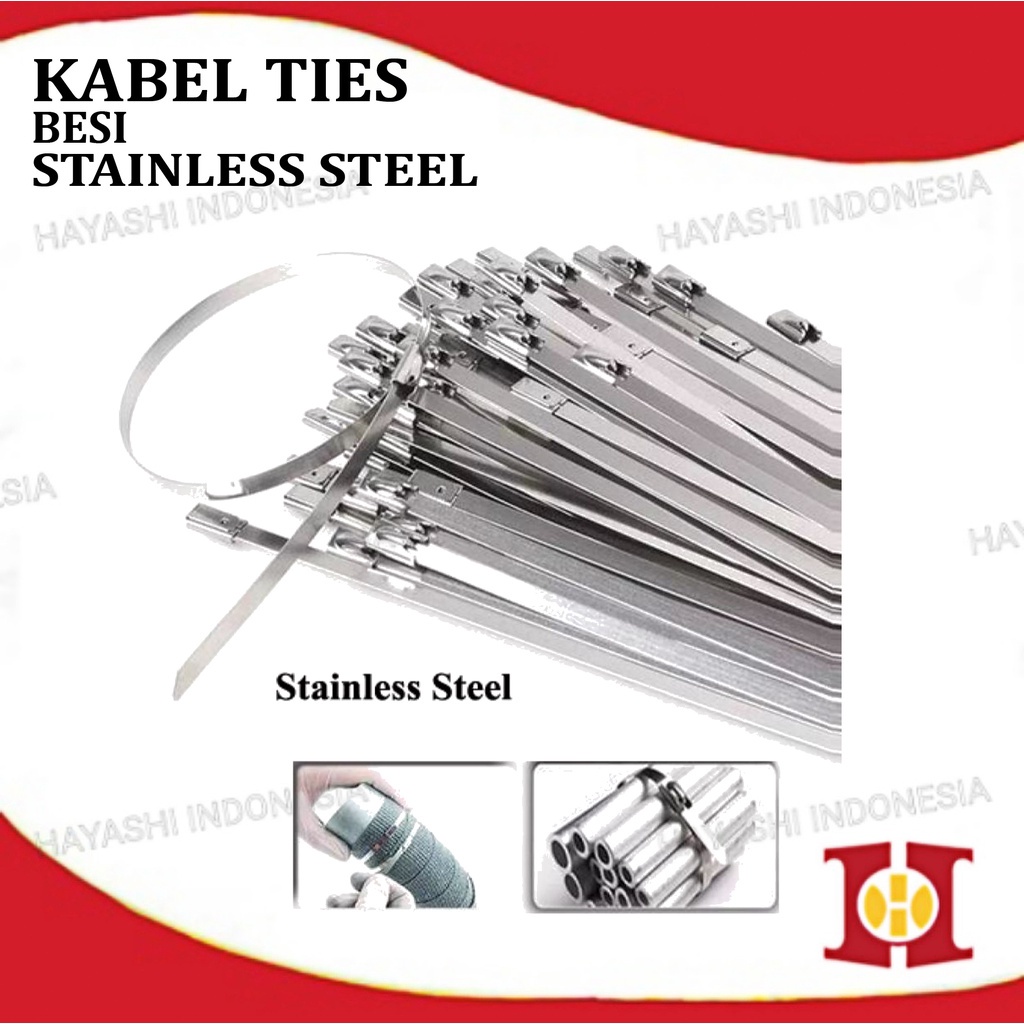 Jual Kabel Ties Besi Stainless Cable Knalpot Klem Wrap Exhaust Motor ...
