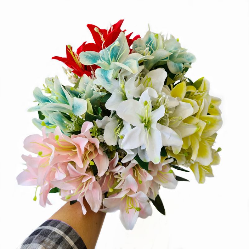 Jual Bunga Bakung Lily Terompet Tanaman Hias Artifisial Buket Wisuda ...