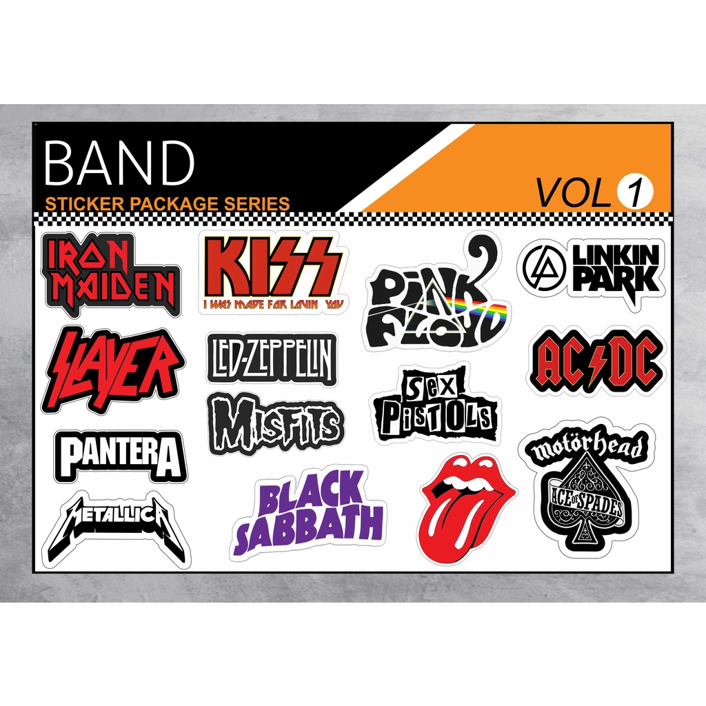 Jual STICKER PACK BAND - STICKER AESTHETIC - STIKER CASE - STIKER ...