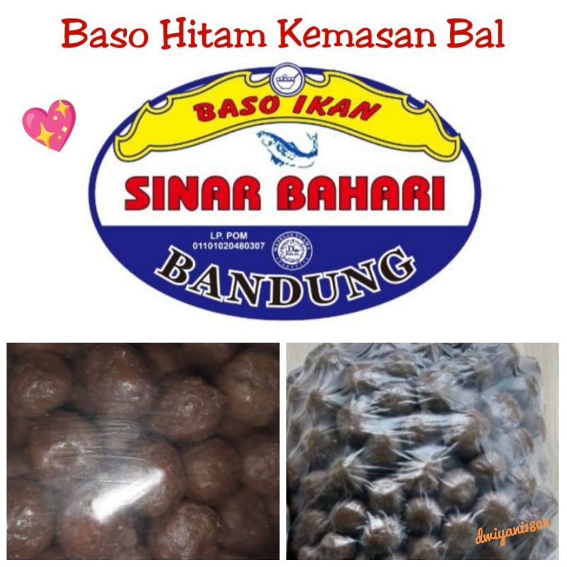 Jual Baso Hitam Sinar Bahari (Kemasan Bal isi 50 pcs) | Shopee Indonesia