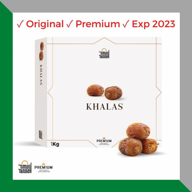 Jual TERBARU Kurma Khalas 1 kg Premium Timur Tengah Kurma Kholas Hig ...