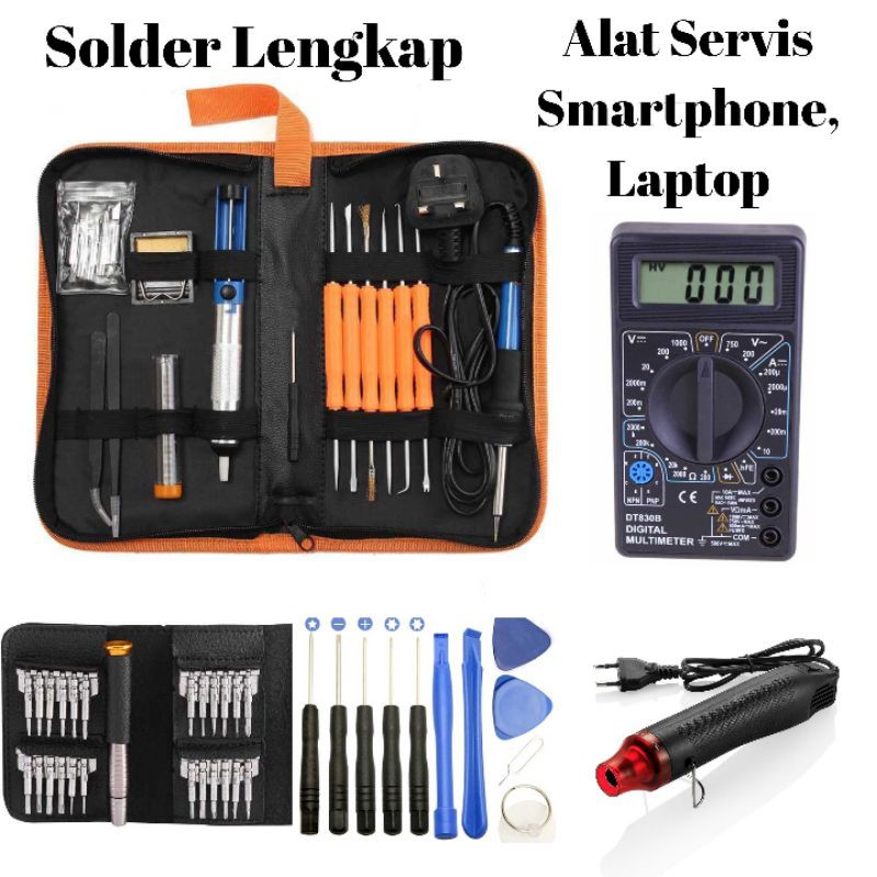 Jual Solder Lengkap Solder Elektronik Solder Set Peralatan Solder Iron Kit 60W 220V | Shopee ...