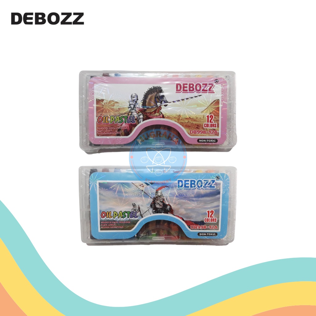 Jual PASTEL 12 WARNA DEBOZZ (1 PCS) | Shopee Indonesia