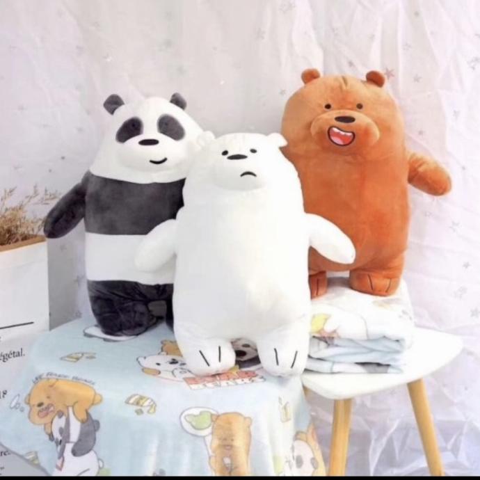 Jual Boneka We Bare Bears Panda Ice Bear Grizzly Shopee Indonesia 3356