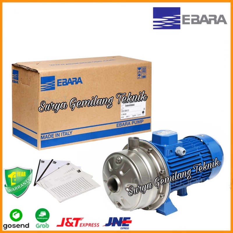 Jual Pompa Ebara 2CDX200/30 2,2Kw 3HP 380V Centrifugal Pump Ebara Stainless | Shopee Indonesia