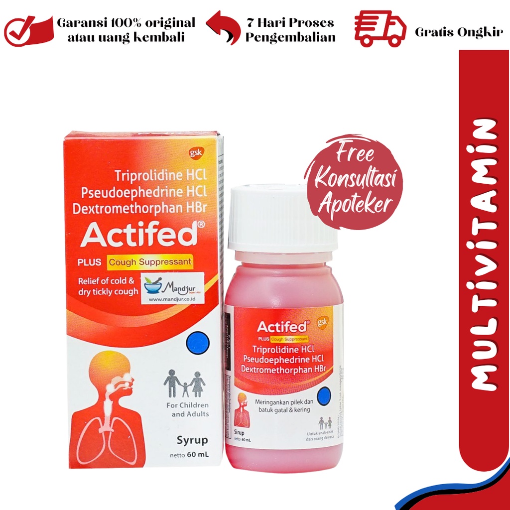 Jual ACTIFED PLUS SIRUP 60 ML | Shopee Indonesia