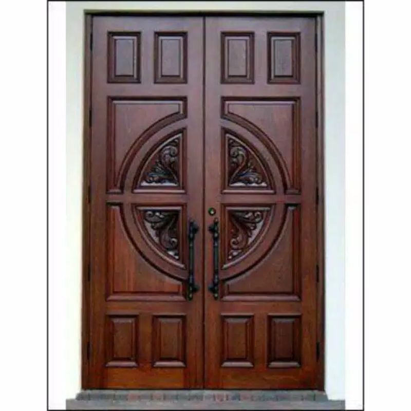 Jual pintu utama rumah plus kusen kayu jati mebel jati Jepara | Shopee ...