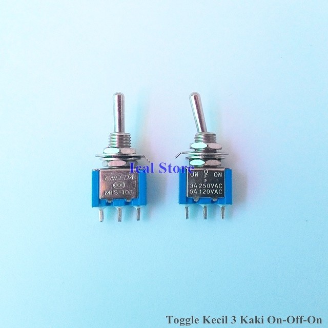 Jual Saklar Switch Toggle Kecil 3 Kaki On Off On Kualitas Bagus ...