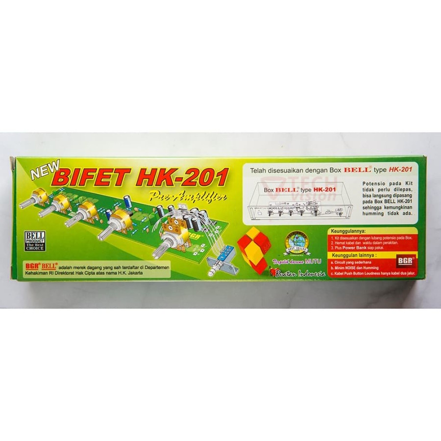 Jual Kit Module Pre Amplifier Audio Tone Control BIFET HK-201 Tanpa ...
