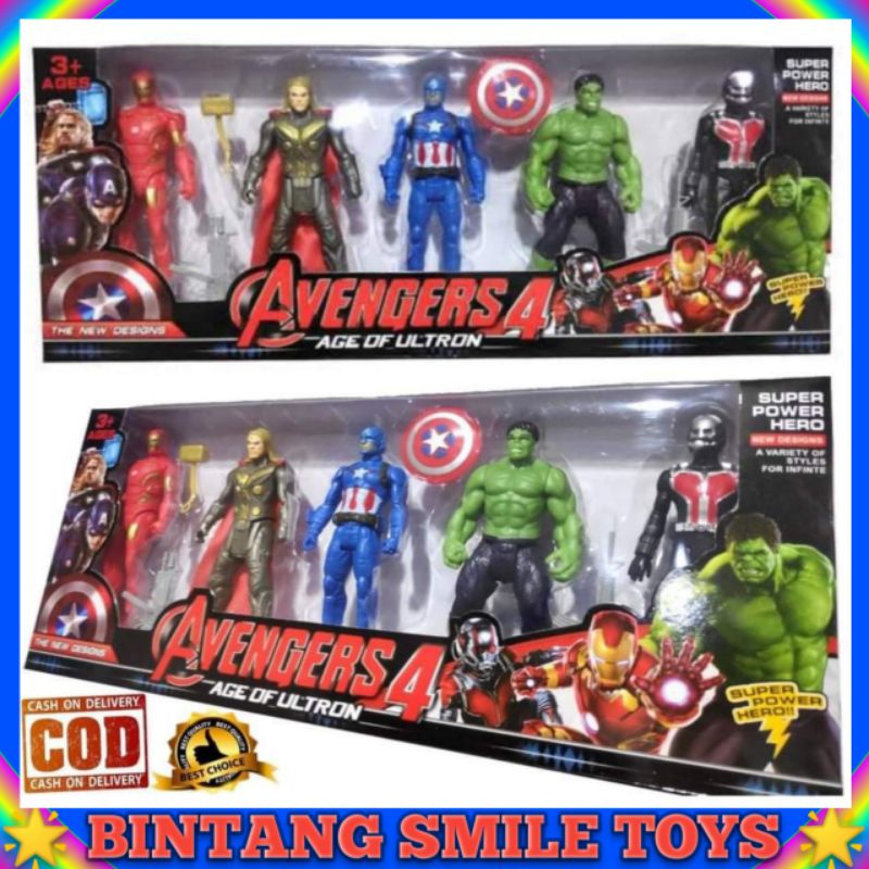 Jual MAINAN ROBOT AVENGERS / MAINAN ANAK MINIATUR HULK / ROBOT IRONMAN ...