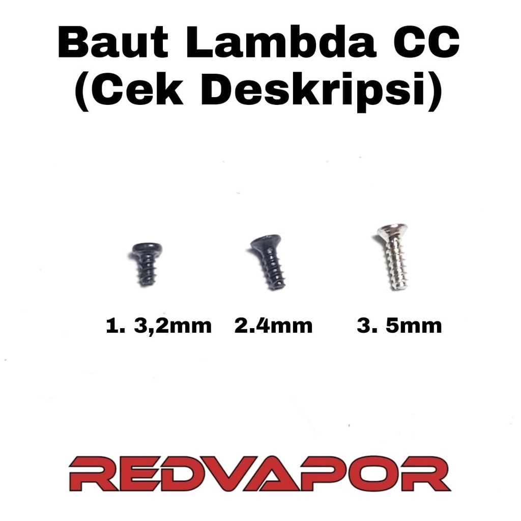 Jual Baut Lambda CC Mur untuk Body Dan Mesin | Baut Original | Shopee ...