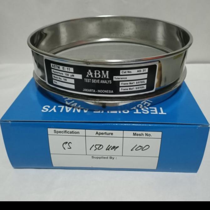 Jual Sieve Ayakan stainless steel mesh 100 ( 150) um ) | Shopee Indonesia