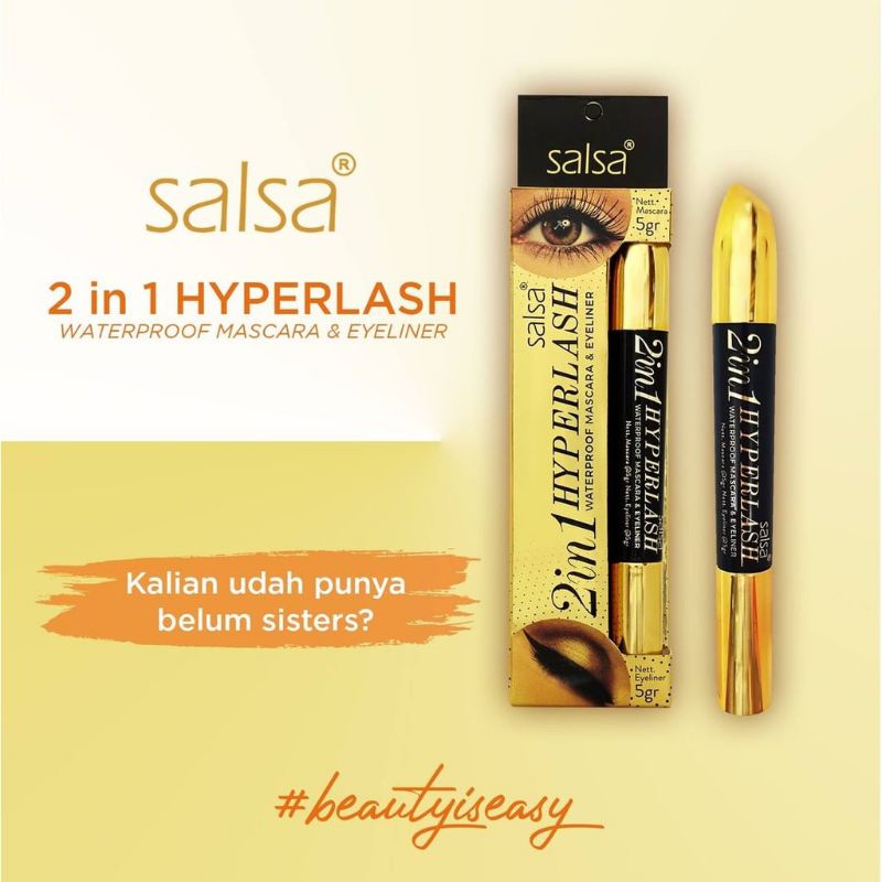 Jual MASCARA SALSA 2IN1 HYPERLASH EYELINER | Shopee Indonesia