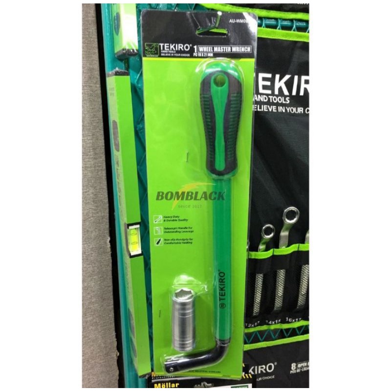 Jual Kunci Roda Tarik 19 X 21 mm Merk Tekiro Wheel Master Wrench CR-V ...