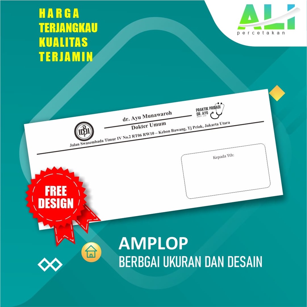 Jual CETAK PRINT AMPLOP/CUSTOM PRINT AMPLOP | Shopee Indonesia