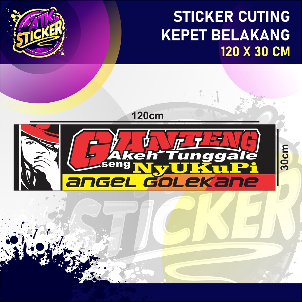 Jual Sticker Cuting Karpet Belakang Truk Stiker Kepet Karpet Belakang ...