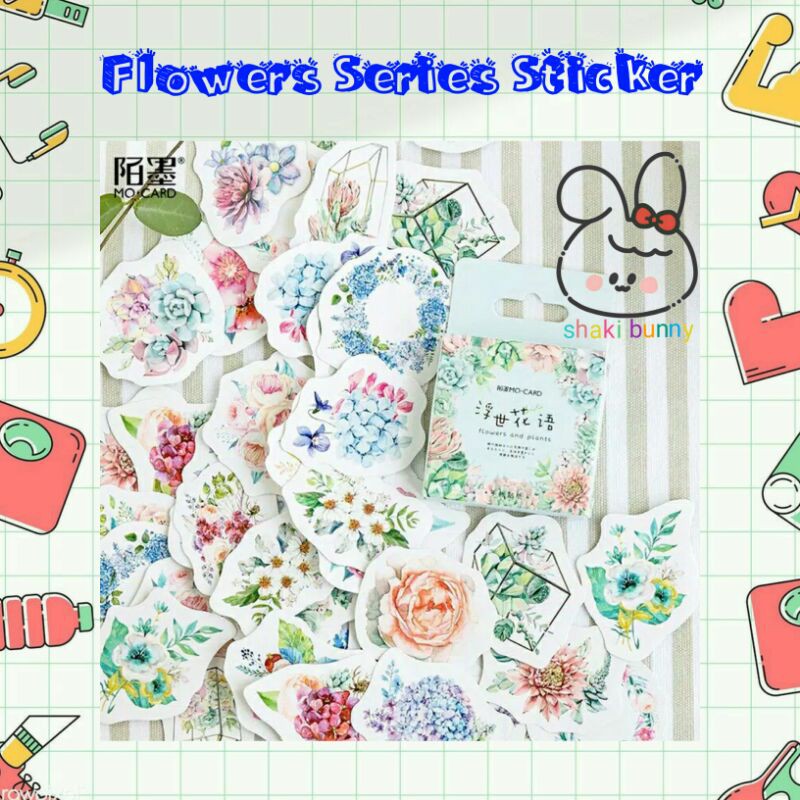 Jual Sticker Kawaii Flower Series (45pcs) / Stiker Seri Bunga | Shopee ...