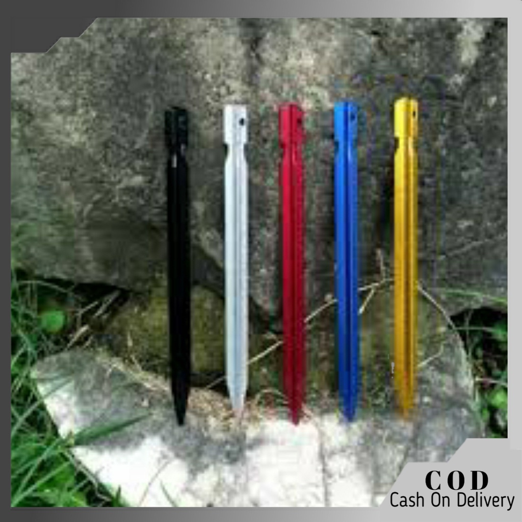 Jual Pasak Tenda Camping Aluminium Pasak Alloy Meltalk Isi 1 Pcs ...