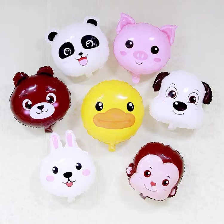 Jual 【NEW】Balon foil bulat 18inch animal / Q Versi Balon foil bulat ...