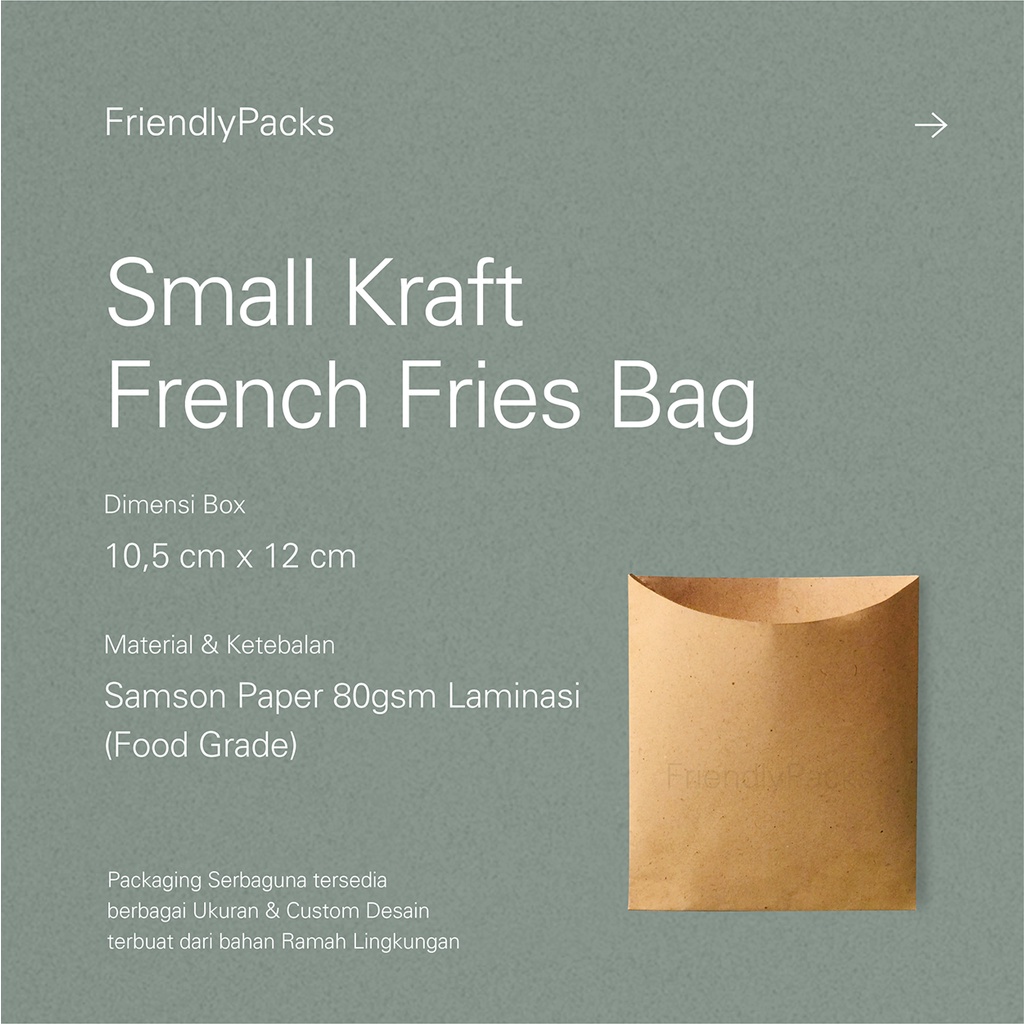 Jual Small French Fries Bag / Kemasan Kantong Kentang Goreng / Snack ...