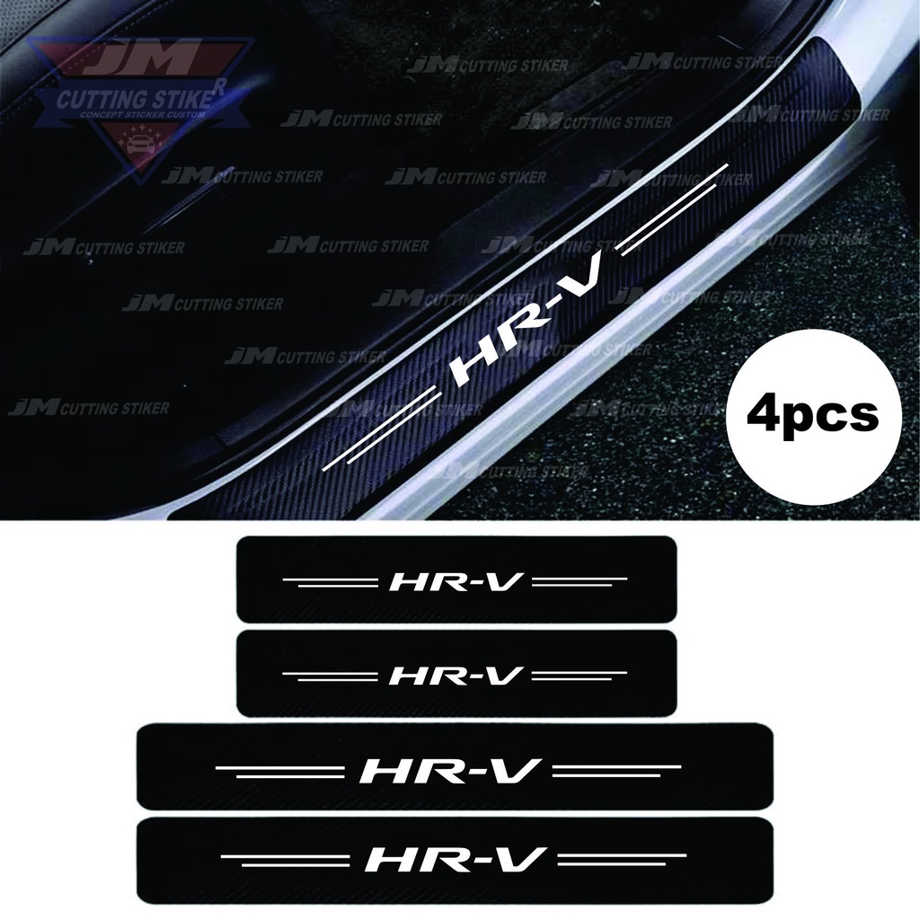 Jual 4pcs stiker carbon mobil honda hrv stiker pelindung pintu mobil ...