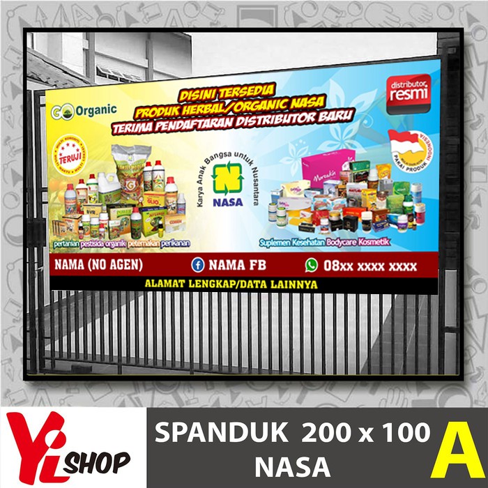 Jual Spanduk / Banner Agen NASA | Shopee Indonesia