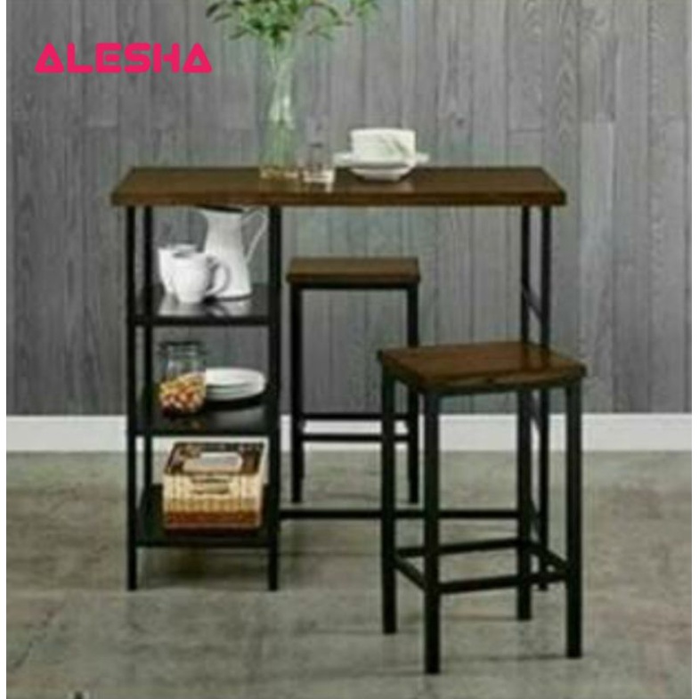 Jual Meja Bar Meja Makan Meja Kursi Kafe Alesha Mitra Dekorasi 90x80x40 ...