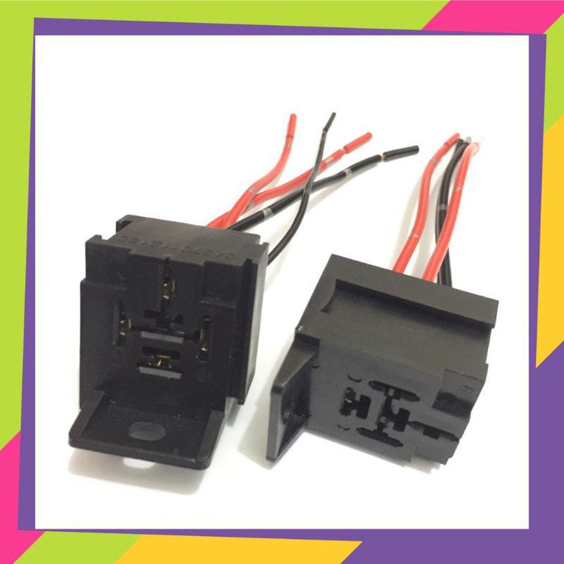 Jual SOCKET SOKET Relay Bangku + Kabel Bintik Kaki 4 Klakson Lampu ...