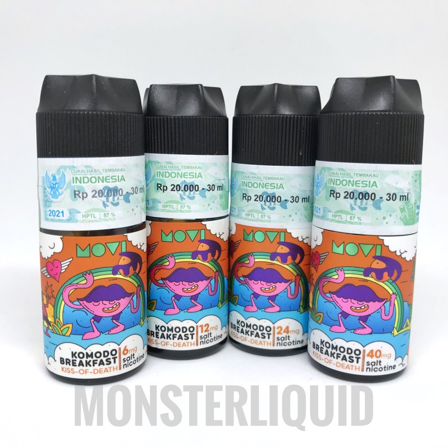 Jual SALT KOMODO BREAKFAST KISS OF DEATH BY MOVI 30ML | Shopee Indonesia