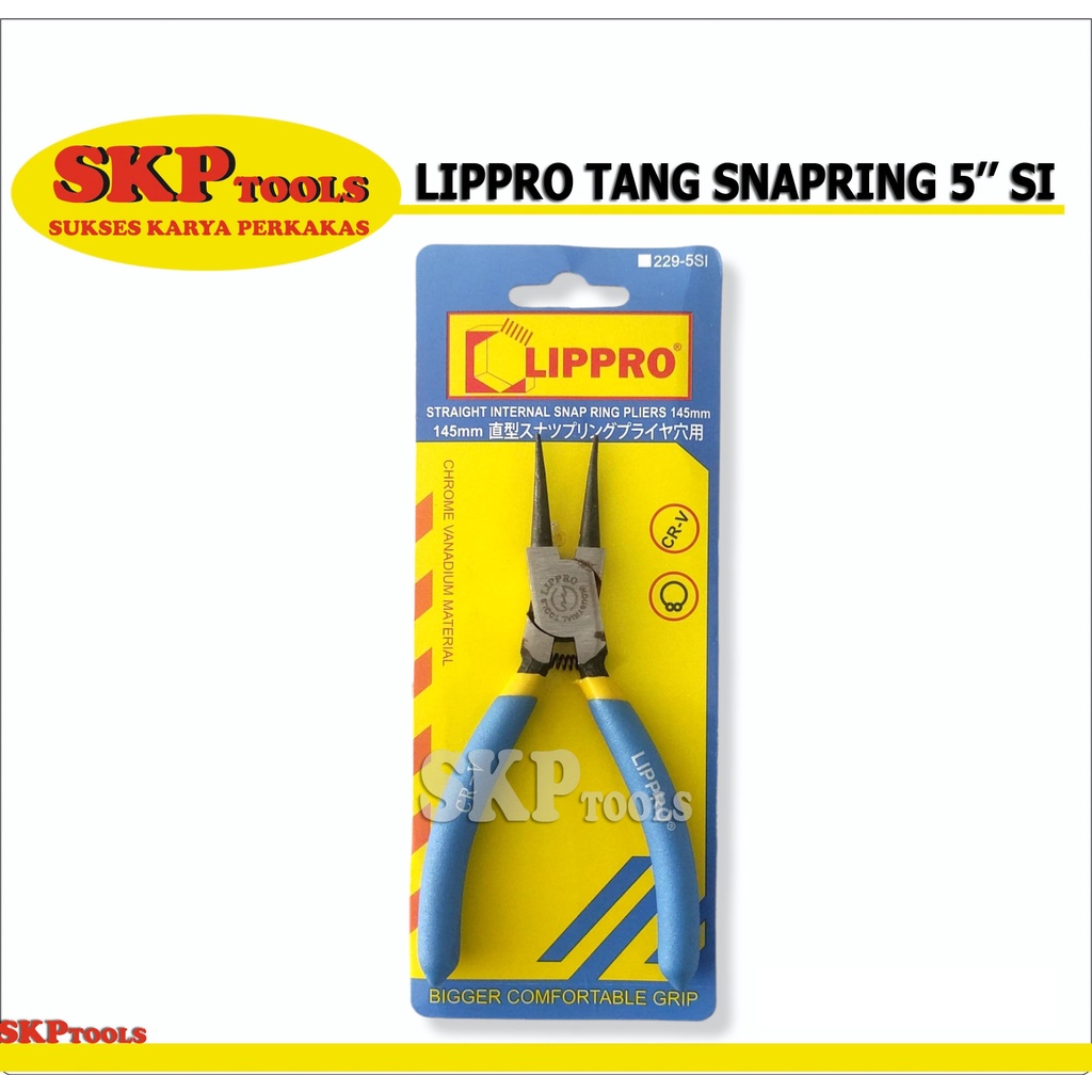 Jual LIPPRO TANG SNAPRING 5'' SI ( TANG LURUS TUTUP STRAIGHT INTERNAL ...