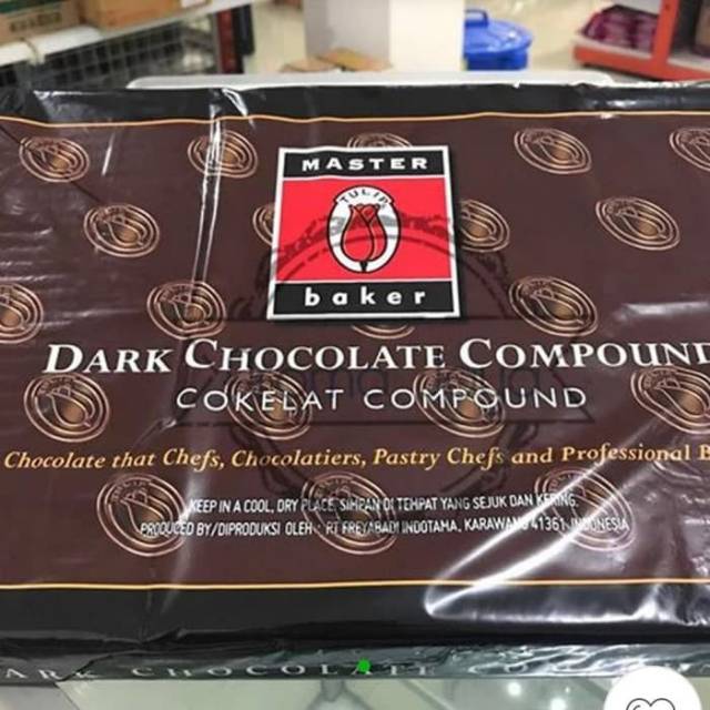 Jual Tulip Master Baker Dark compound Coklat 500grm | Shopee Indonesia